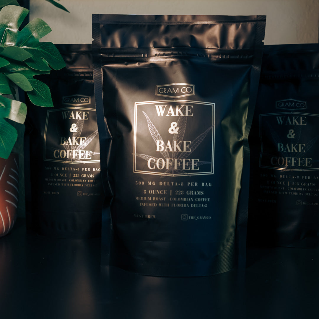 Wake & Bake Coffee (Delta 8 Coffee); 4 oz, 8 oz, or Individual Cups ...